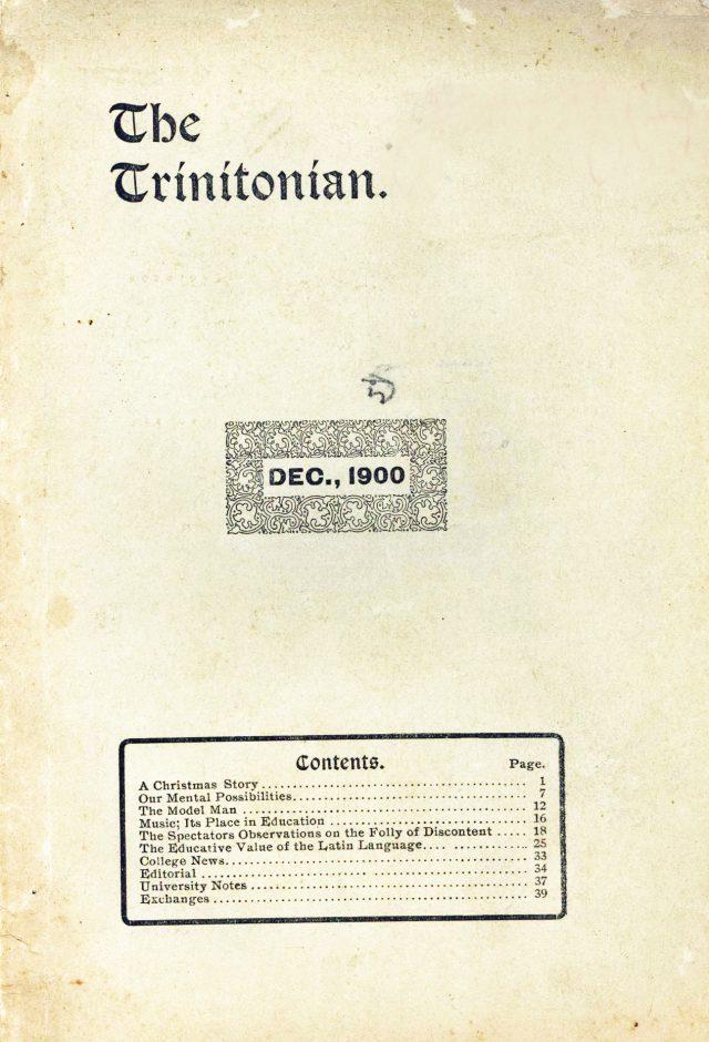 Our newspaper’s humble beginnings - Trinitonian